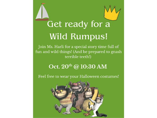 Special Storytime: It's a Wild Rumpus! - Athens Regional Library System
